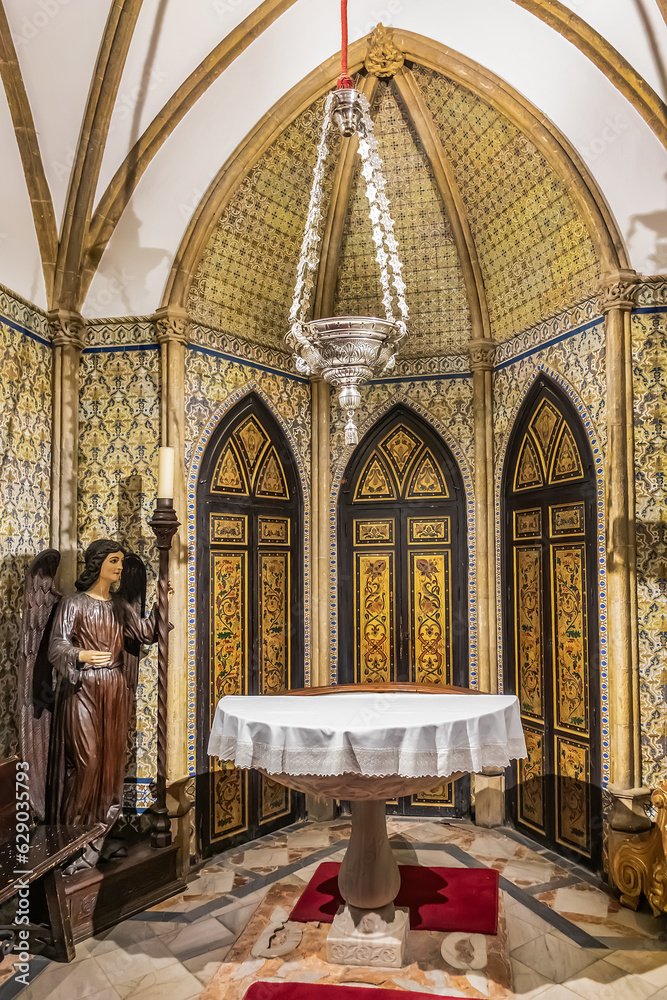 Interior of Saint Peter the Apostle church, is dedicated to main ...