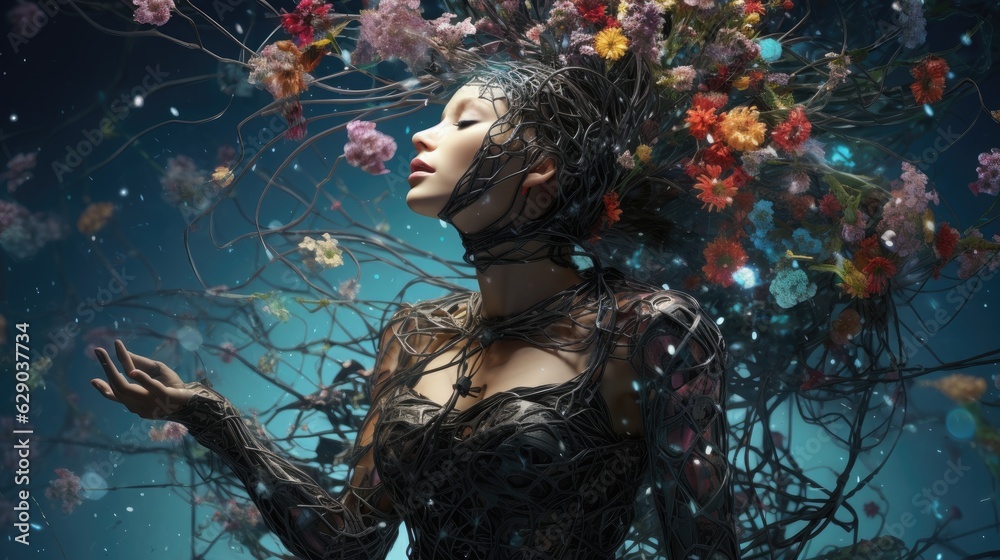 Wired Mindscape: Juxtaposing Mental Health Challenges and Serenity in ...