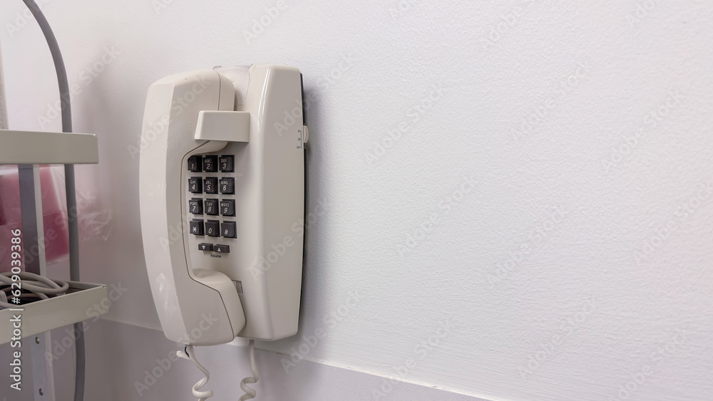 Vintage telephone wire connects past and present, symbolizing ...