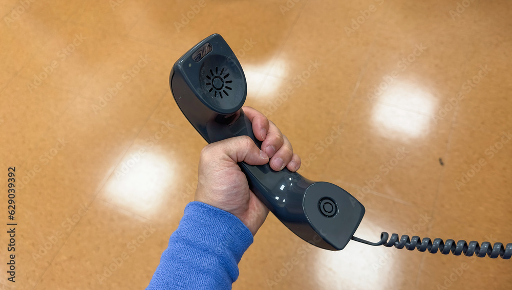 Vintage telephone wire connects past and present, symbolizing ...