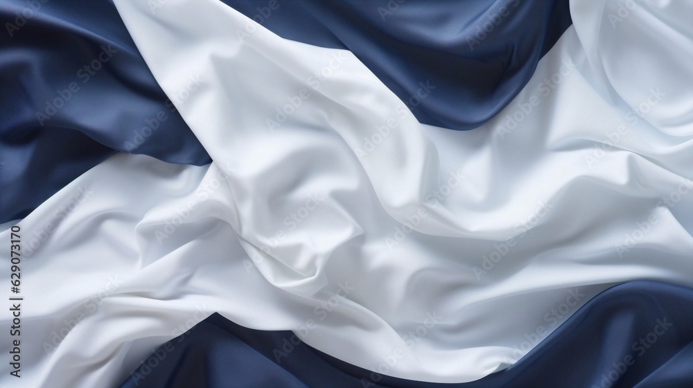 Generative AI : Navy Blue and White crumpled paper background, texture ...