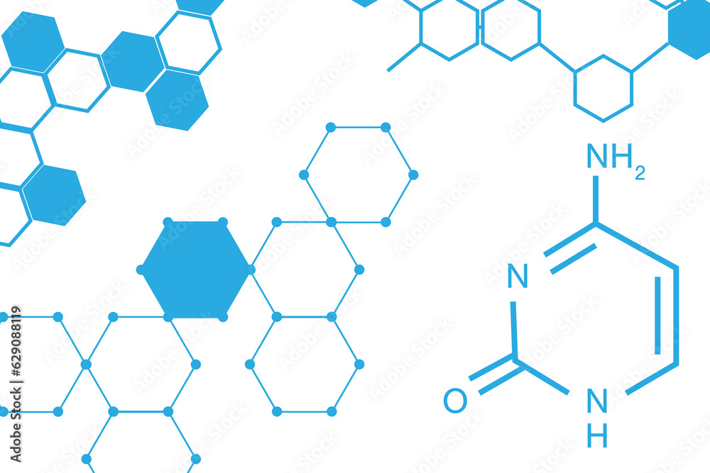 Digital png illustration of molecular structure diagrams on transparent ...