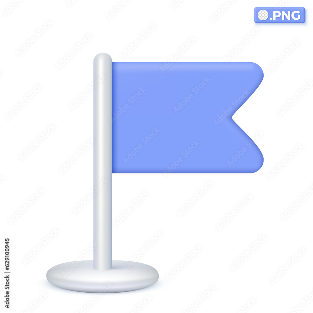 Blue flag icon symbols. goal, map reminder, location fixing ...