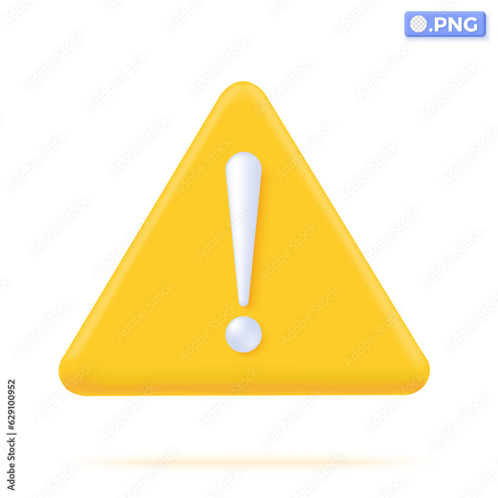 Exclamation mark icon symbols. warning, alert, attention, safety danger ...