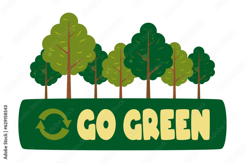 Vector slogan save environment, renewable energy and green earth on ...