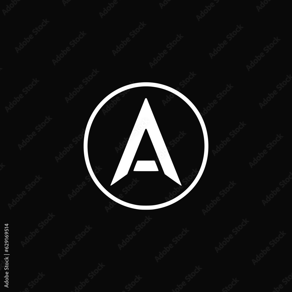 Dynamic Letter A Symbol - Minimalist Design for Strong and Energetic ...