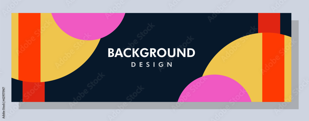 Abstract banner design. Vector shape background. Modern Graphic ...