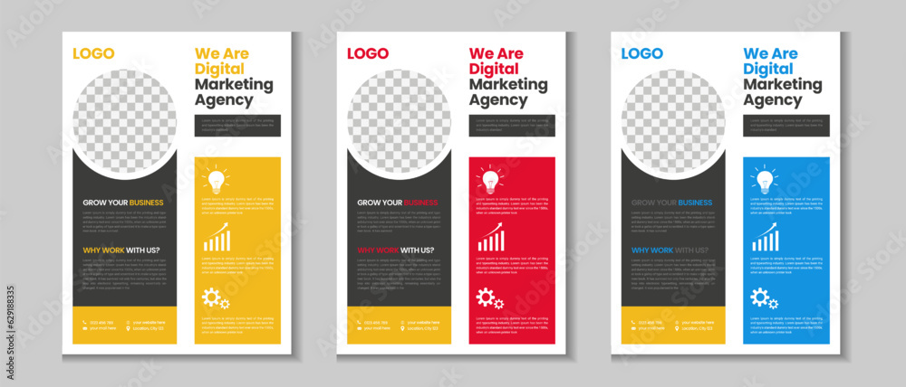 Colorful corporate and business flyer collection, corporate poster ...