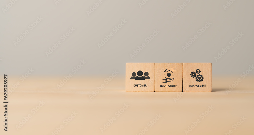 CRM, Customer relationship management concept. Customer satisfaction ...