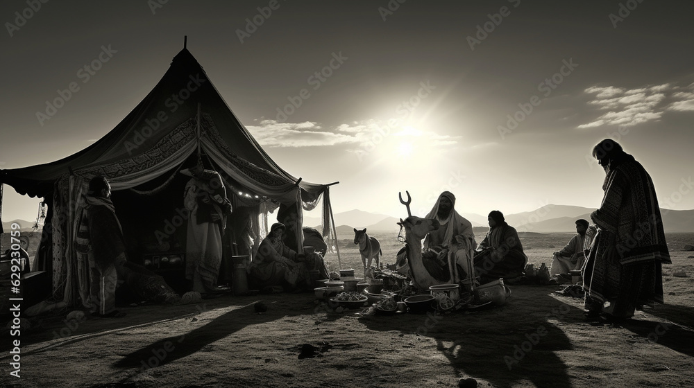 Craft a series of black-and-white photographs capturing the timeless ...