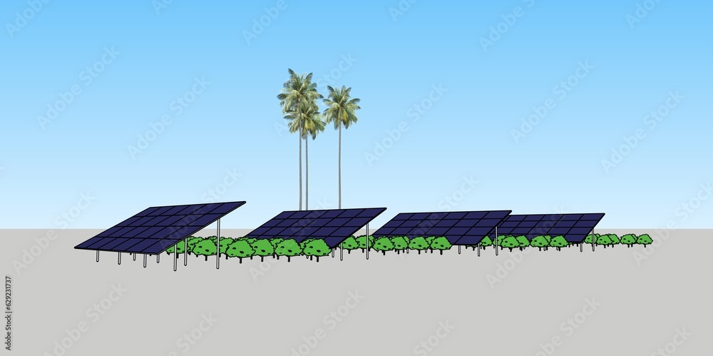 "Agrovoltaic: The Synergy of Farming and Solar Power", "Green Fields ...