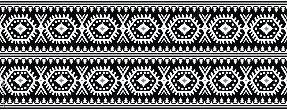 Jamdani saree border vector pattern design. Bangladesh and Indian ...