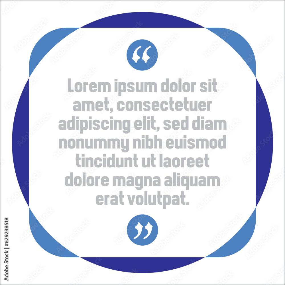 Vector set of Creative quote text template. Quote blank template. Quote ...