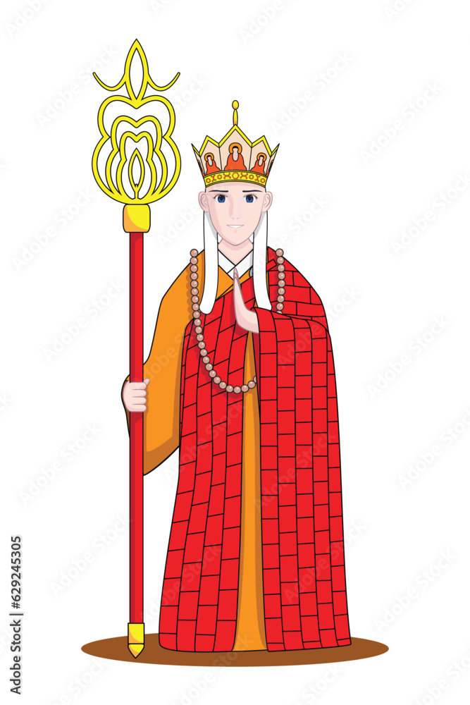 Chinese Buddhist monk or monk in Buddhist scriptures or novel - Journey ...