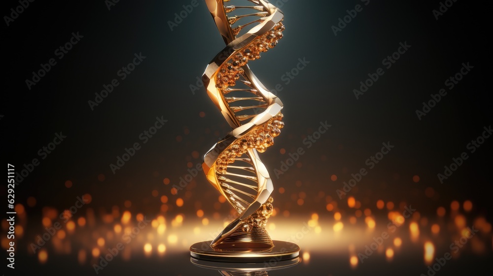 DNA double helix structure model, the cornerstone of genetic medicine ...