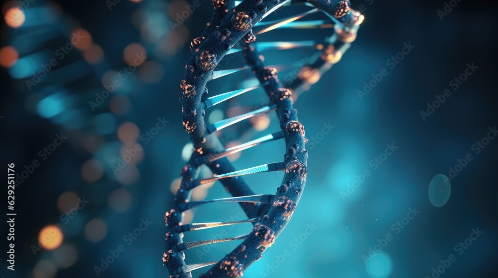 DNA double helix structure model, the cornerstone of genetic medicine ...