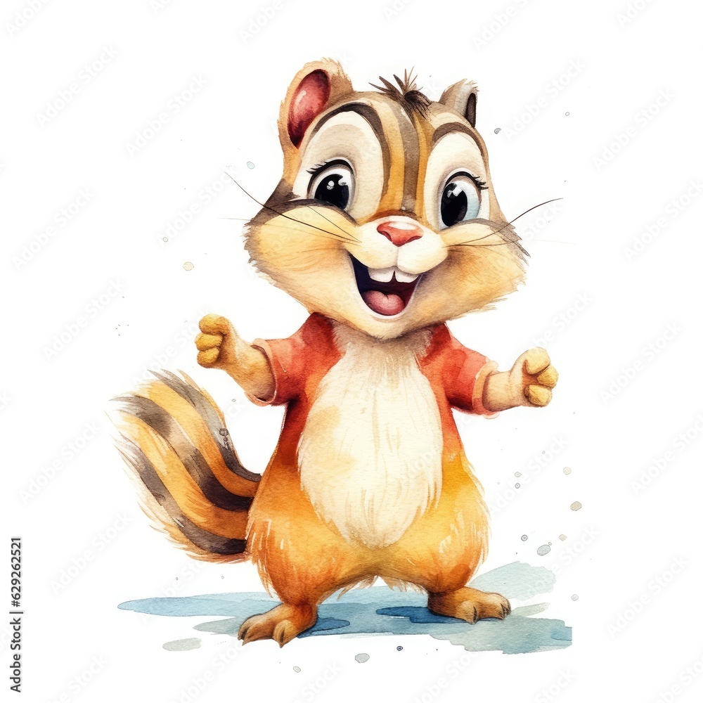 Laughing Squirrel Clipart