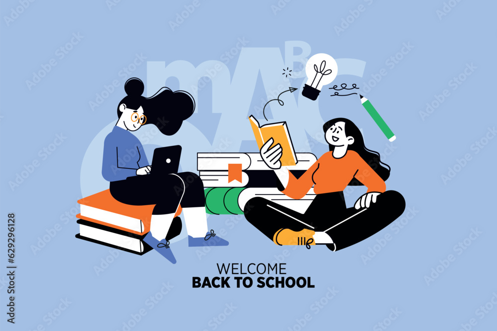 Education. Vector illustration for graphic and web design, business presentation, marketing and ...