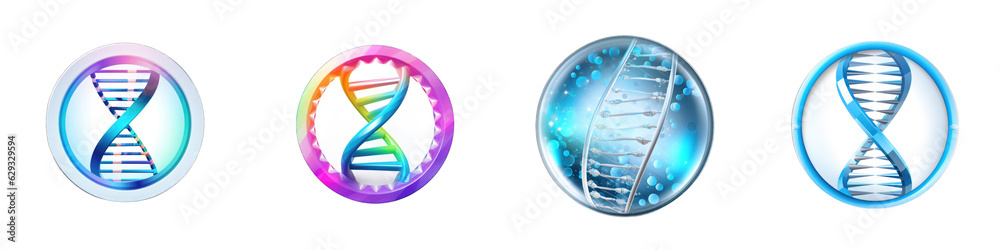 DNA clipart collection, vector, icons isolated on transparent ...