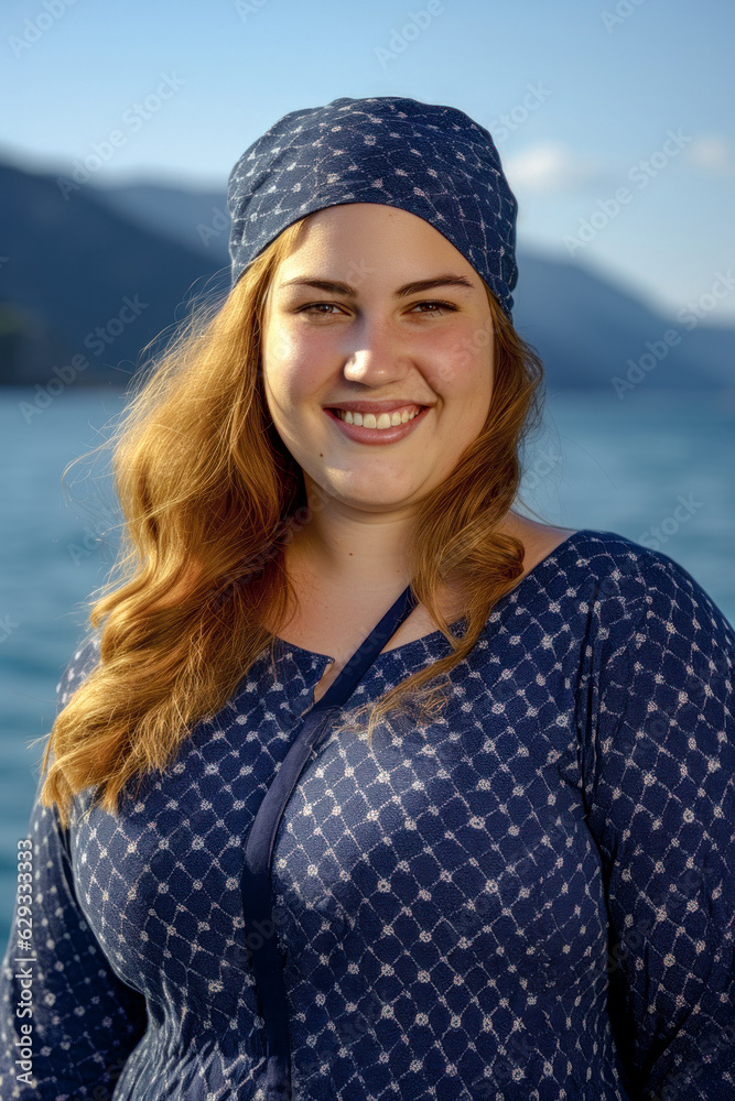 Big is Beautiful Happy Curvy Girl Woman International Generative AI ...