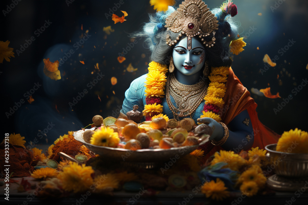 Krishna janmashtami, yearly Hindu festival that celebrates the birth of ...