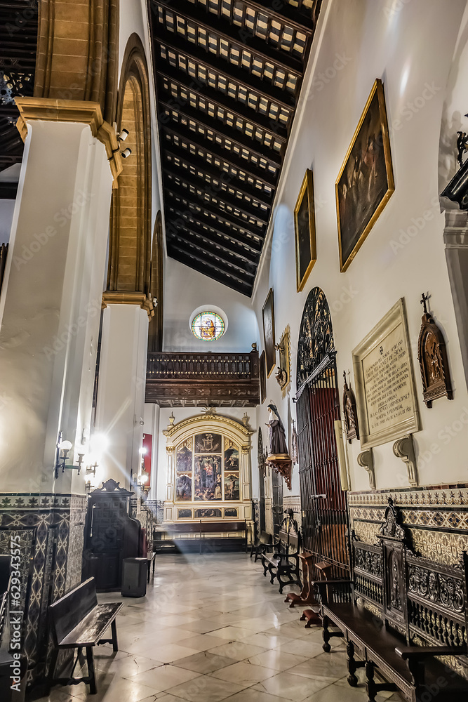 Interior of Saint Peter the Apostle church, is dedicated to main ...