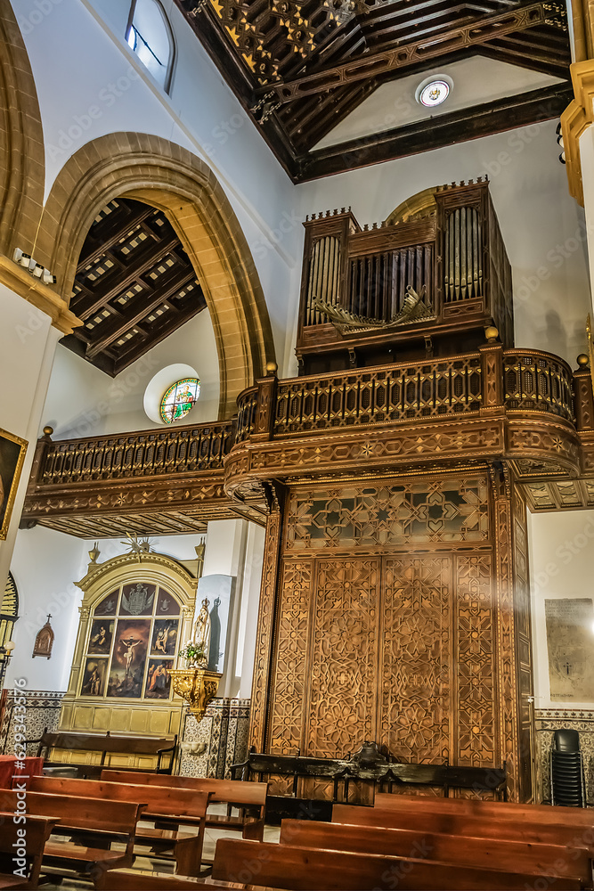 Interior of Saint Peter the Apostle church, is dedicated to main ...