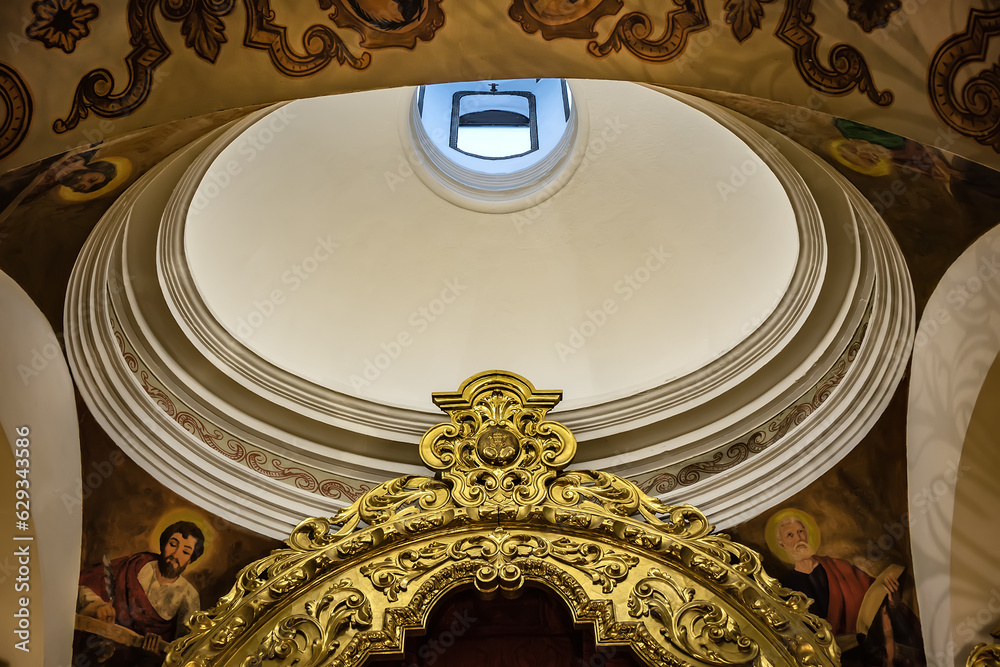 Interior of Saint Peter the Apostle church, is dedicated to main ...