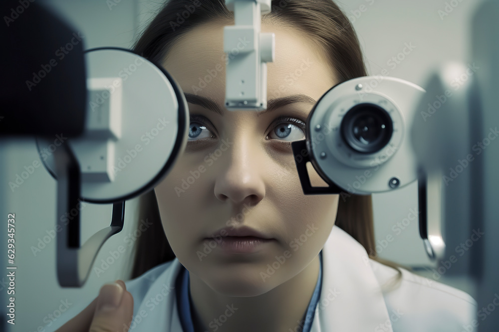 Clear Vision Ahead: A Woman Undergoing a Comprehensive Ophthalmic ...
