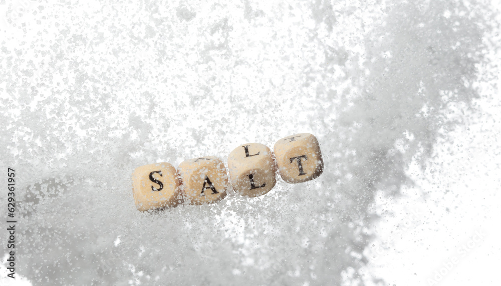 Salt alphabet letter word bead fly with crystal sodium. Less Salty ...