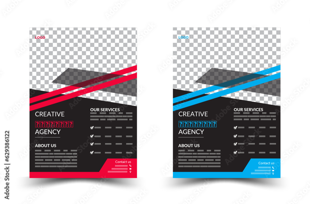 Flyer design with modern and minimalist style.perfect for creative ...