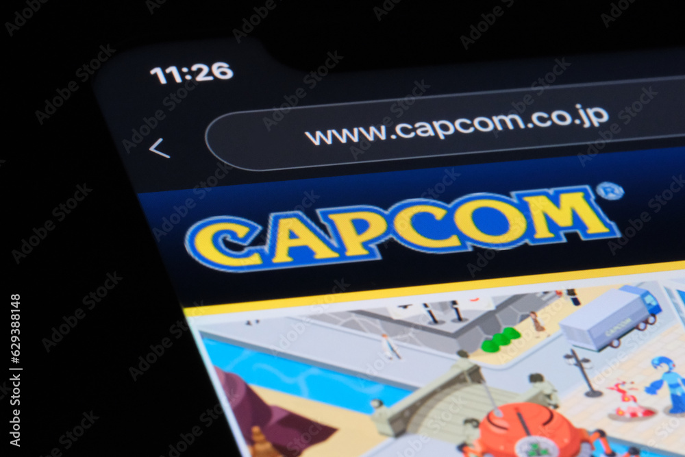 Foto de Shanghai,China-July 30th 2023: Capcom brand logo on official ...
