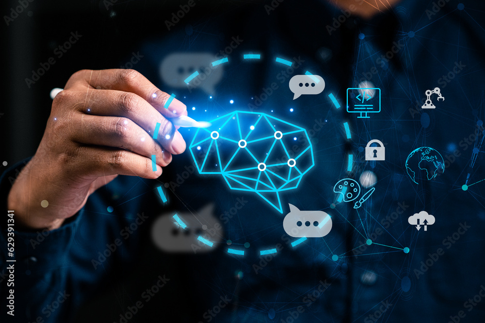 artificial intelligence, technology, processor, network, link, system ...