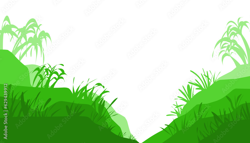 Background illustration of a natural theme that contains green elements ...