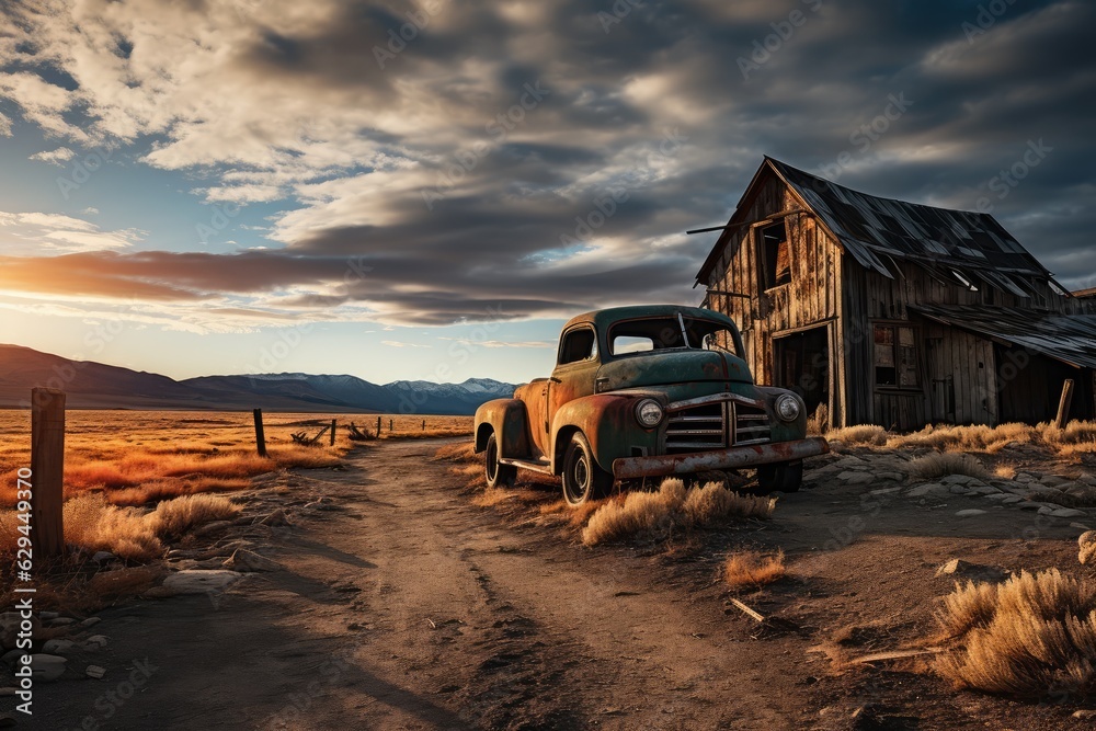 A deserted nuclear ghost town, relics of a bygone era - AI Generated ...