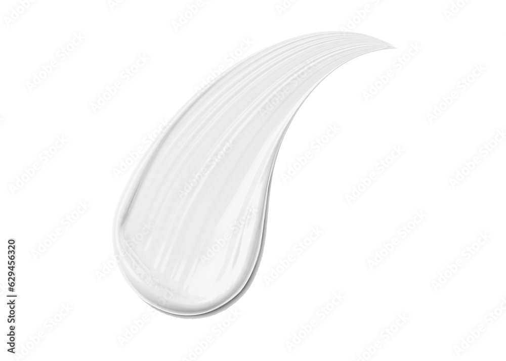 Coconut Juicy Lip Balm cosmetic swipe smear smudge isolated on ...