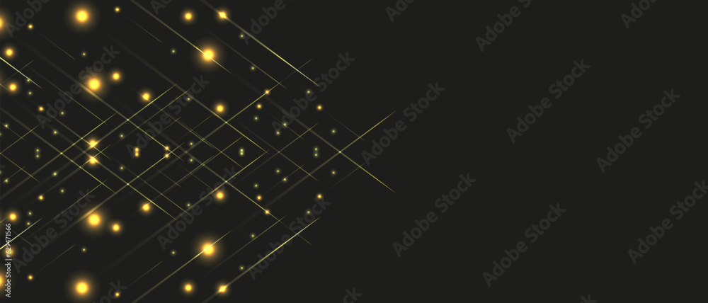 Design of Premium Award background with Golden elements and copy space ...