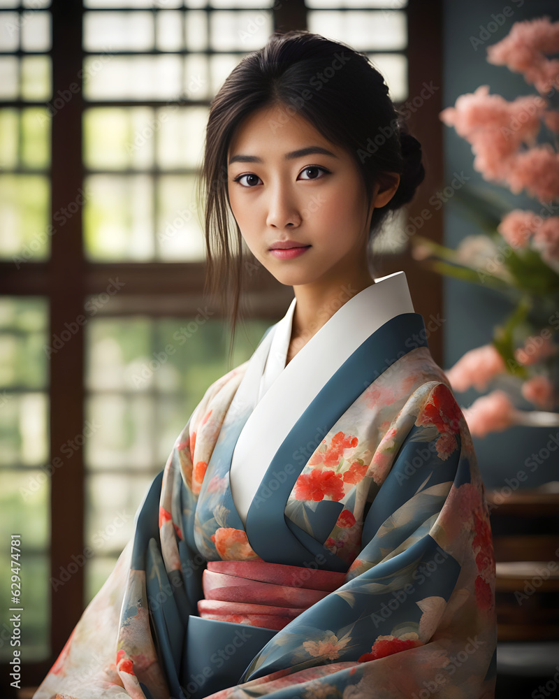 A portrait that expresses the delicate details of a young and neat ...