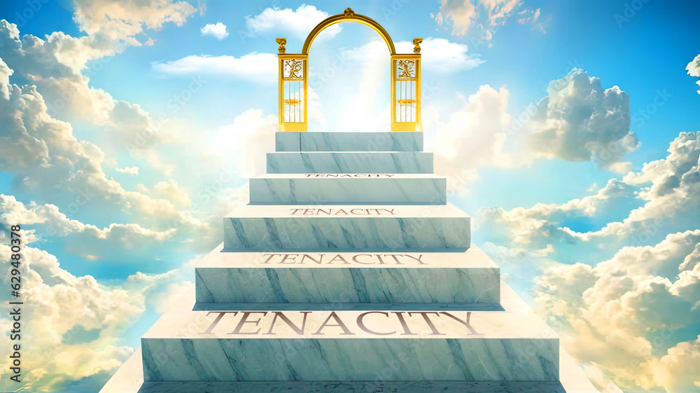 Tenacity as stairs to reach out to the heavenly gate for reward ...