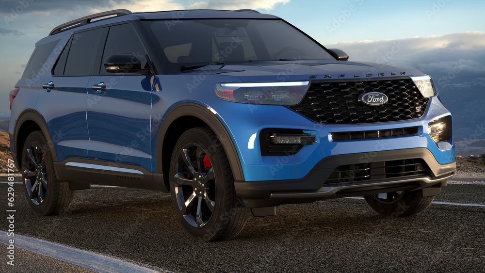 Ford Explorer is the largest SUV in the brand's European range Stock ...