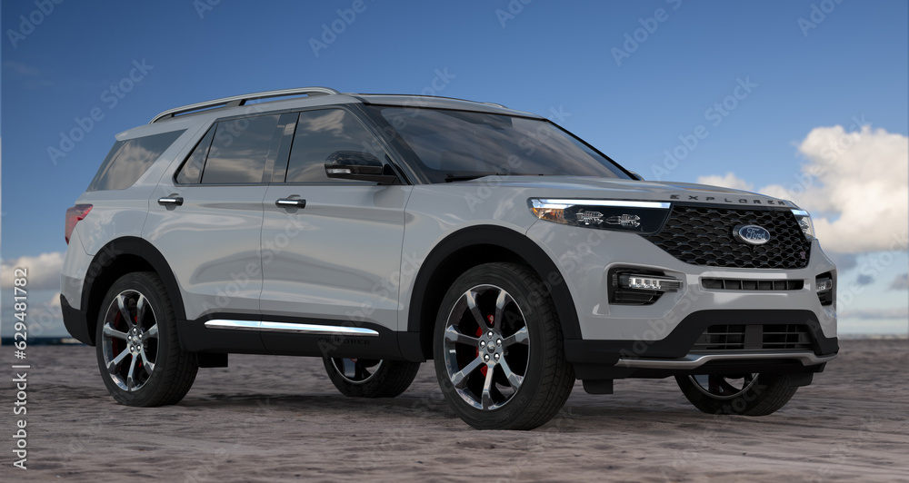 Ford Explorer is the largest SUV in the brand's European range Stock ...