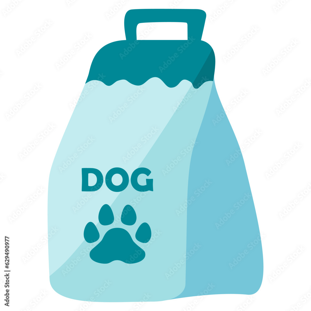 Dog food packaging.Pet food label templates.Dog breeds.Paper bag. Home ...