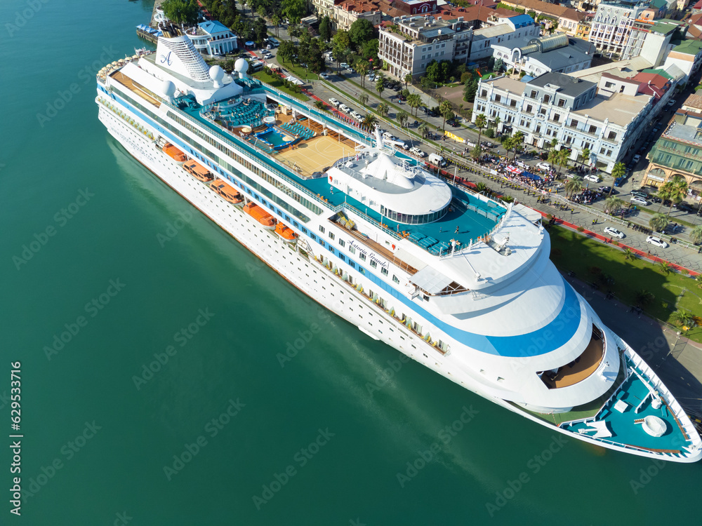 Batumi, Georgia - July 31 2023: Sea cruise ship Astoria Grande in the ...