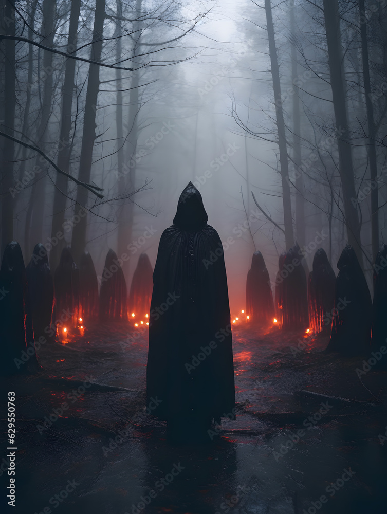 Nightmare Unleashed: Scary Ritual in The Forest - scary, Halloween ...