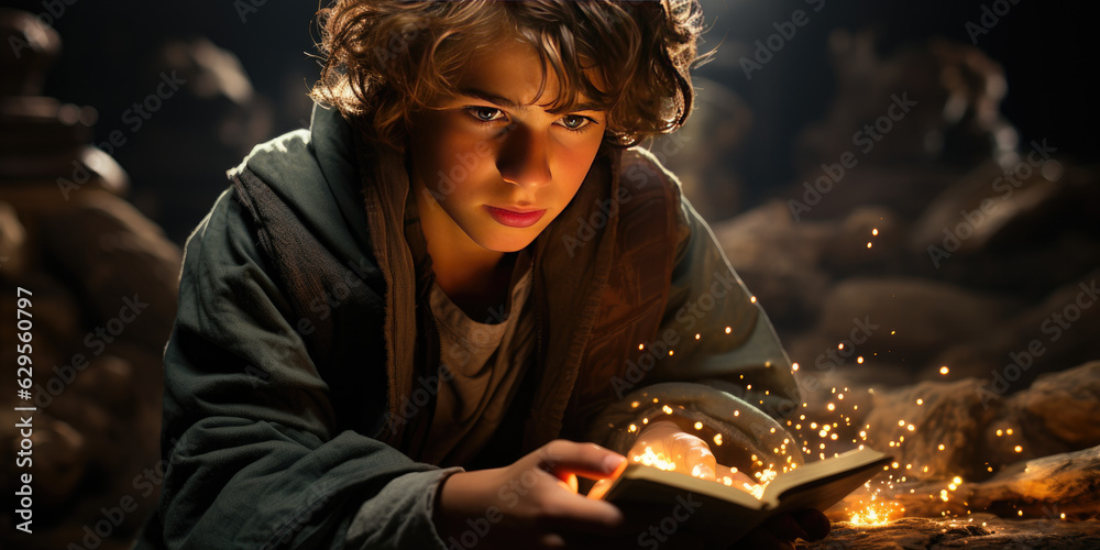 young person reading bible, Christian concept, background wallpaper ...