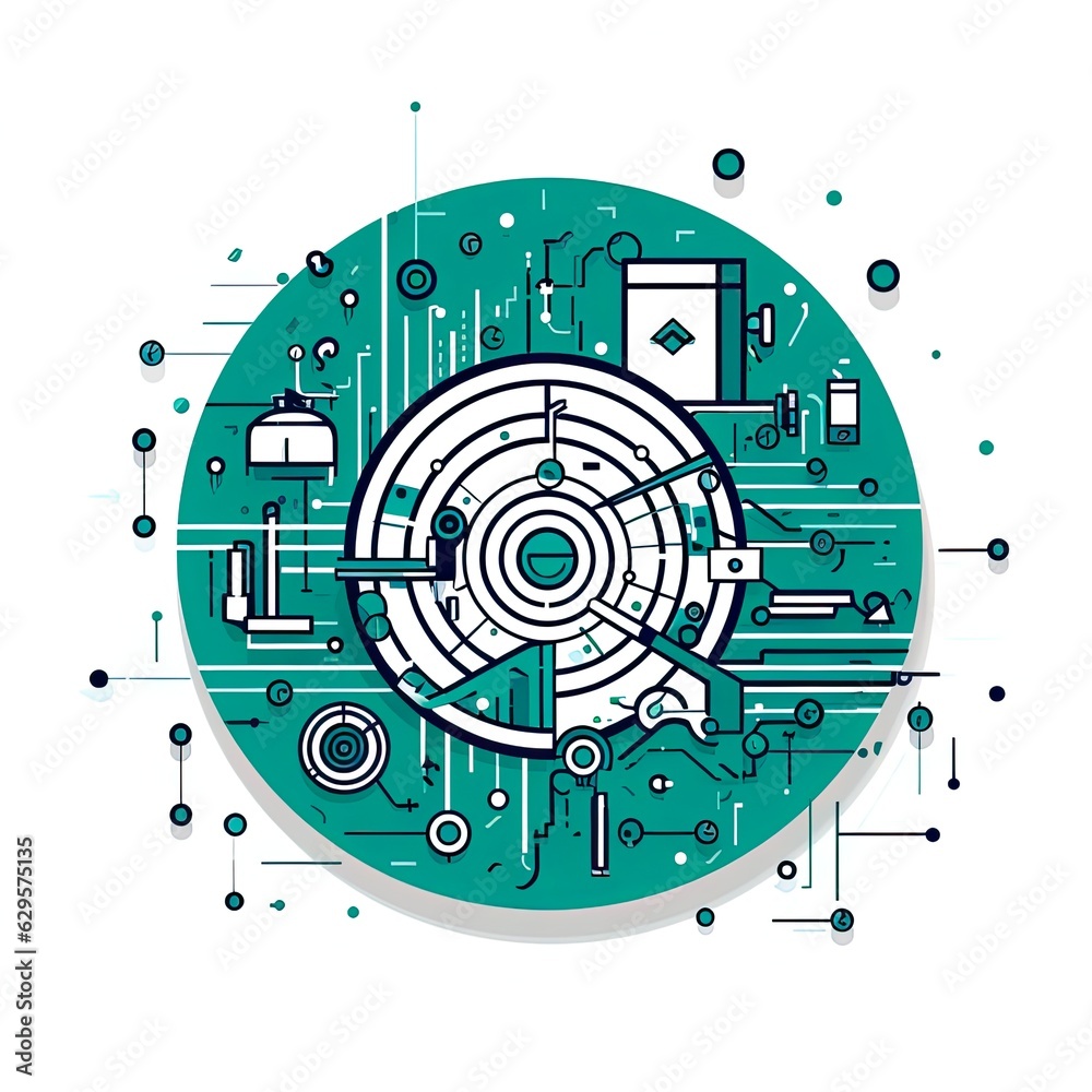 Unstructured Data Outline Icon. Technology Innovation in Data Science ...