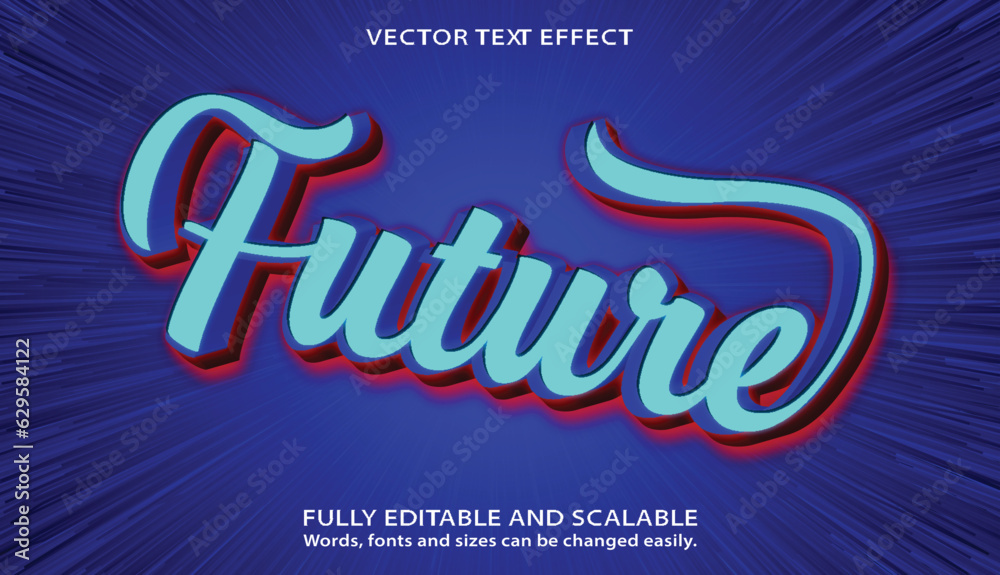 Free vector future text effect editable robot and machine text style Stock Vector | Adobe Stock