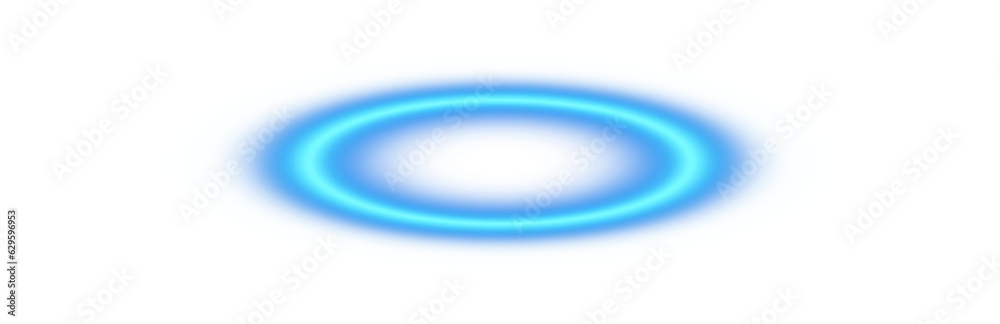 Blue Angel halo ring saint aureole icon. Holy ring angel halo with ...