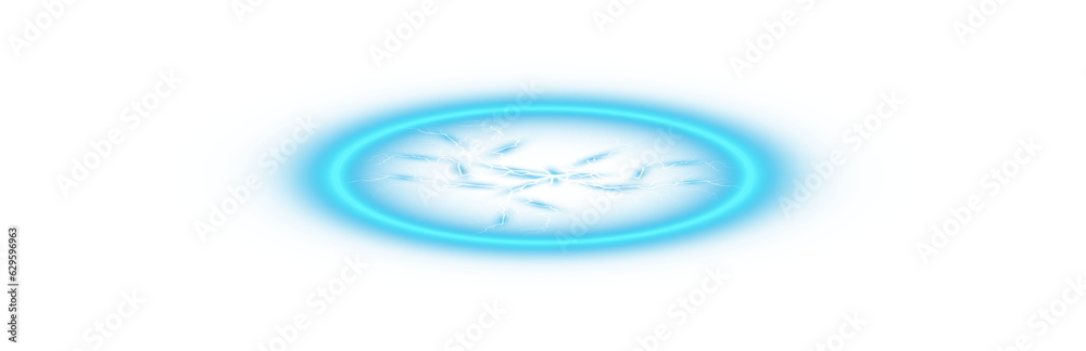 Blue Angel halo ring saint aureole icon. Holy ring angel halo with ...