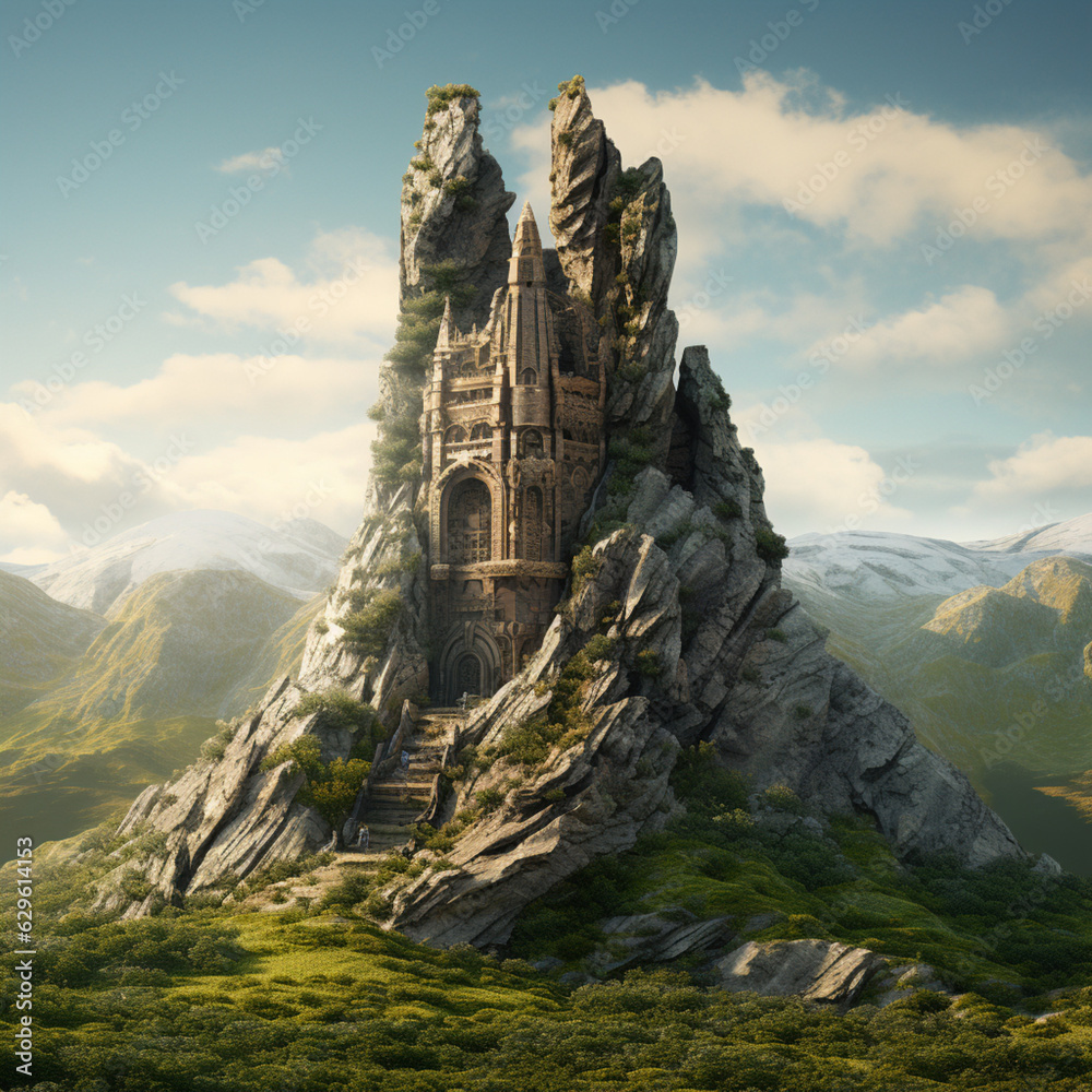 Iconic fantasy landmark: Immerse in a structure teeming with legend ...